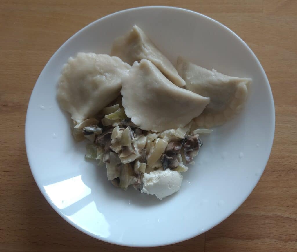 Comida polaca típica, en Cracovia